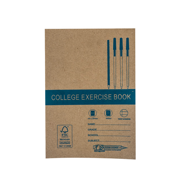 A4 Exercise Book F/M 72pg – BibiBuzz