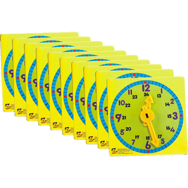 Clock Learner (Set Of 10) – BibiBuzz
